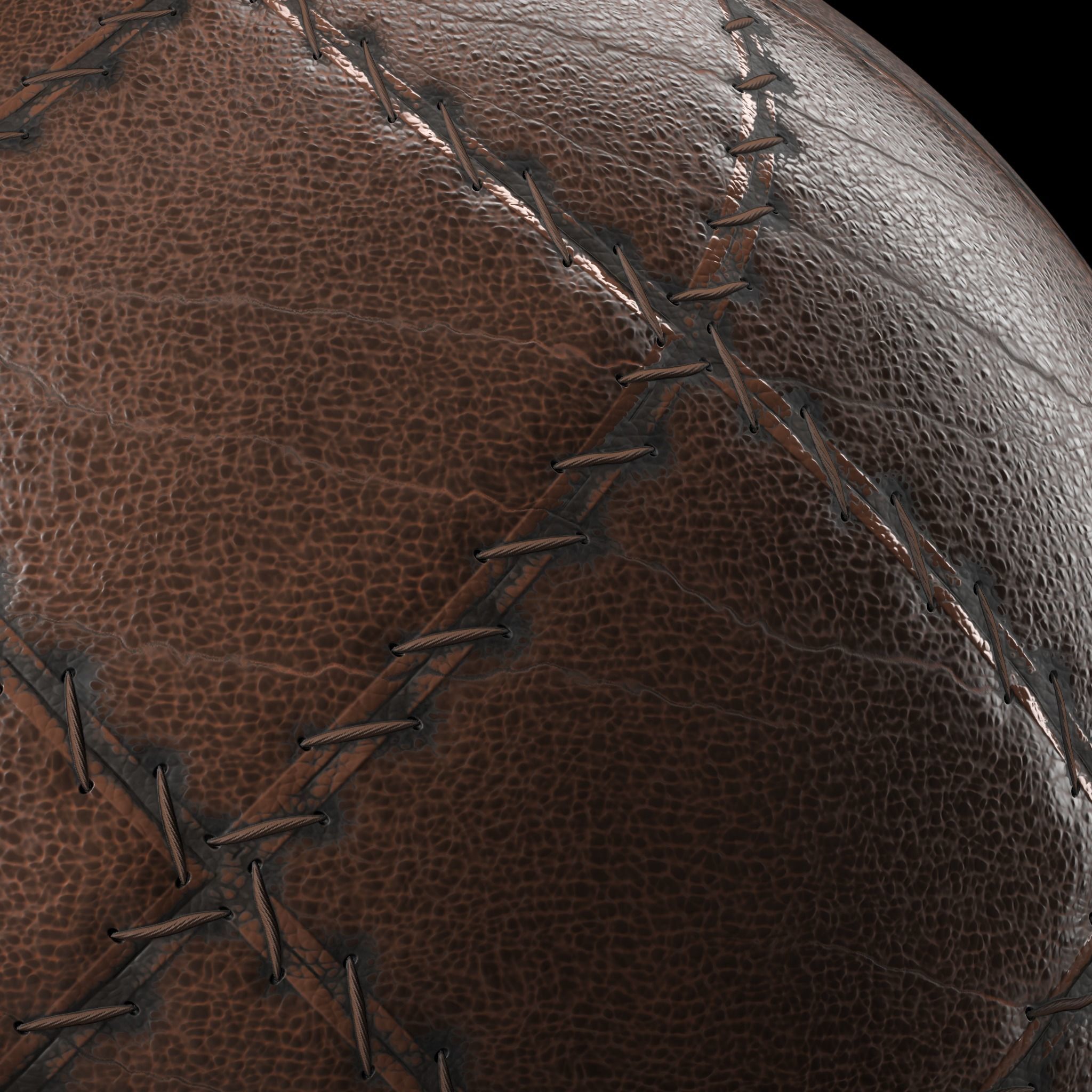 Texture Leather Materials 3- Stitched leather - Pbr 4k Seamless VR / AR ...