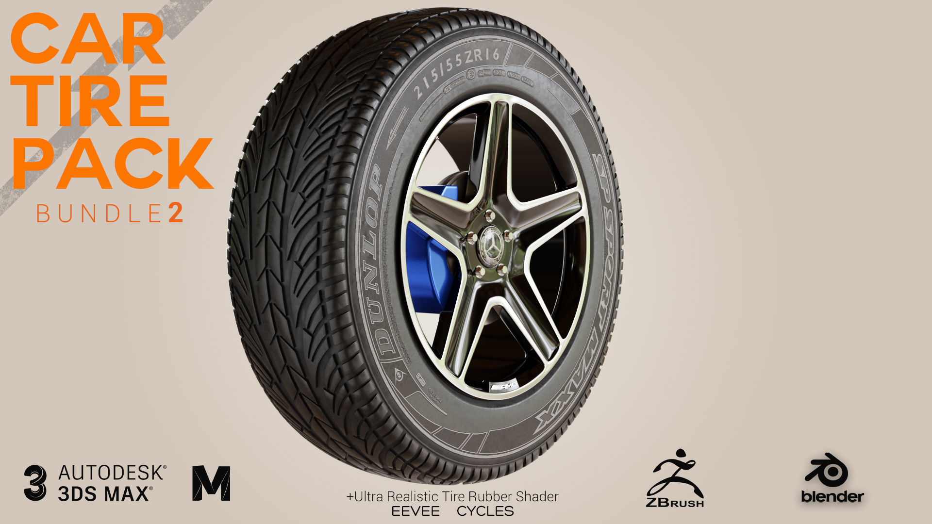 3D model TRUCK - SUV Tire Pack Bundle 2 VR / AR / low-poly | CGTrader