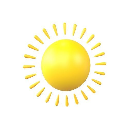 3D model Cartoon Sun V1 001 VR / AR / low-poly | CGTrader