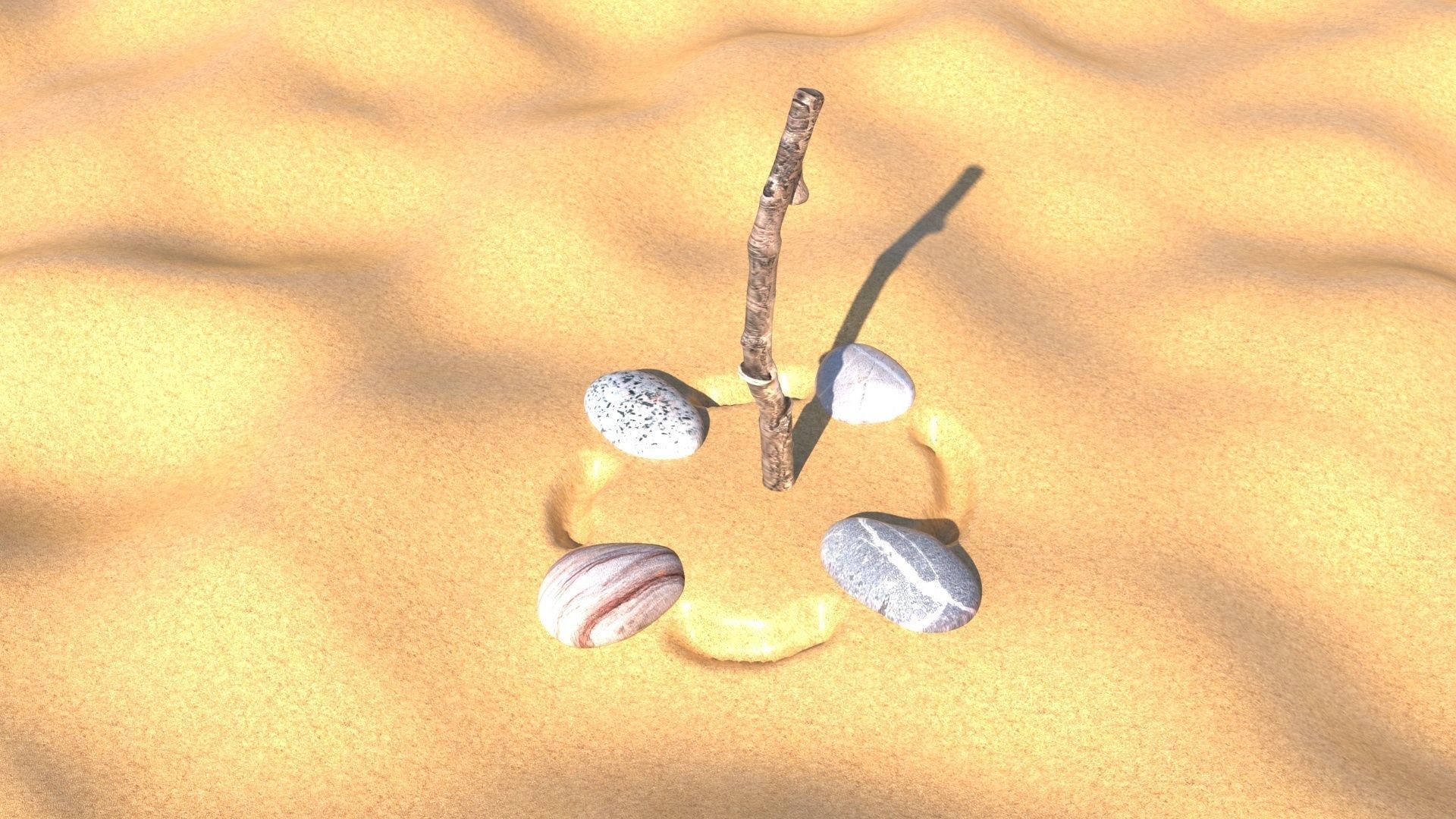 BC Time Sun Clock 3D model | CGTrader