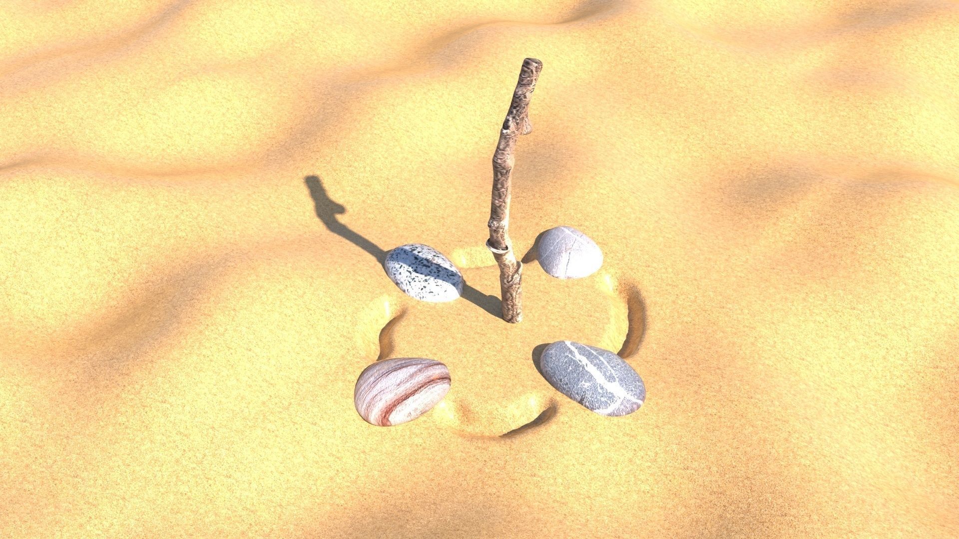 BC Time Sun Clock 3D model | CGTrader