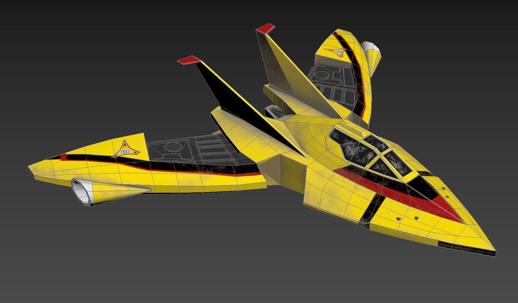 3D model GUTS WING 1 ultrman tiga plane aircraft VR / AR / low-poly ...