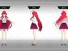 3D model Highschool DxD - Rias Gremory MMD Model DELUXE VR / AR / low ...