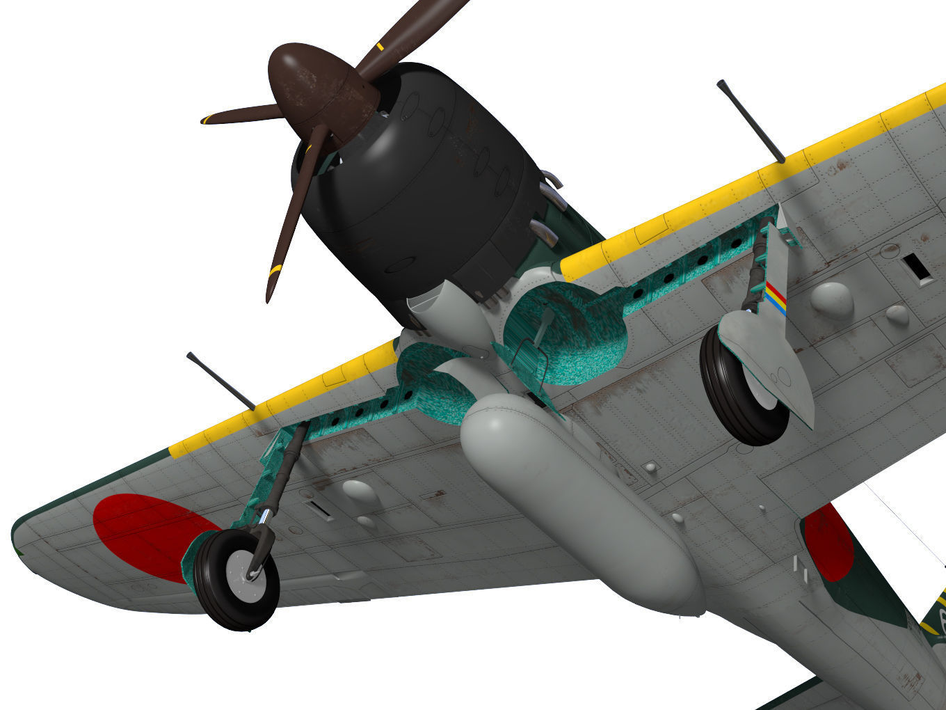 A6M5 Zero fighter Type 52 3D model | CGTrader