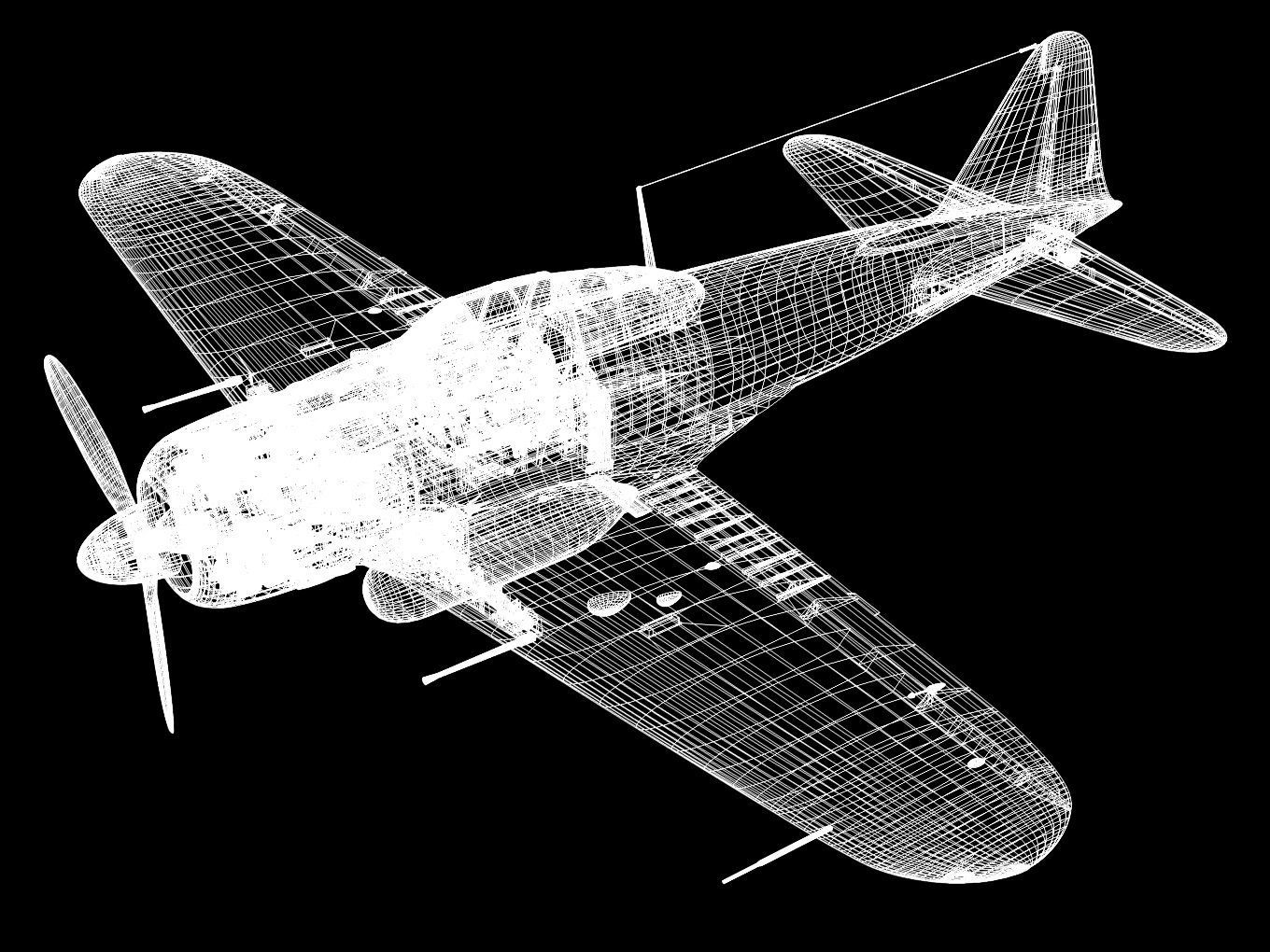 A6M5b Zero fighter Type 52 otsu 3D model | CGTrader