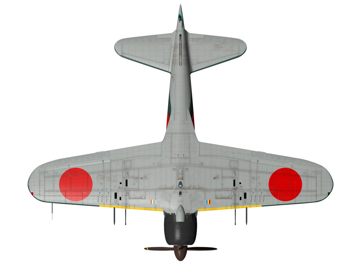 A6M5c Zero fighter Type 52 hei 3D model | CGTrader