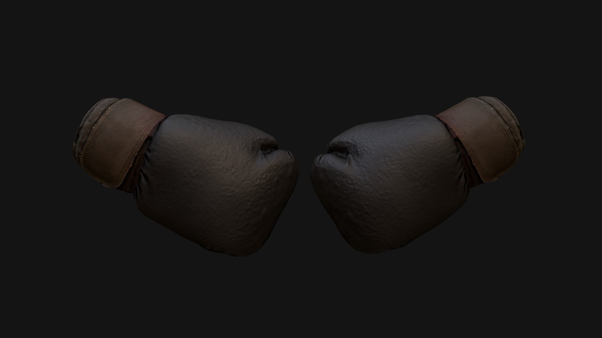3D model Boxing Gloves Black VR / AR / low-poly | CGTrader