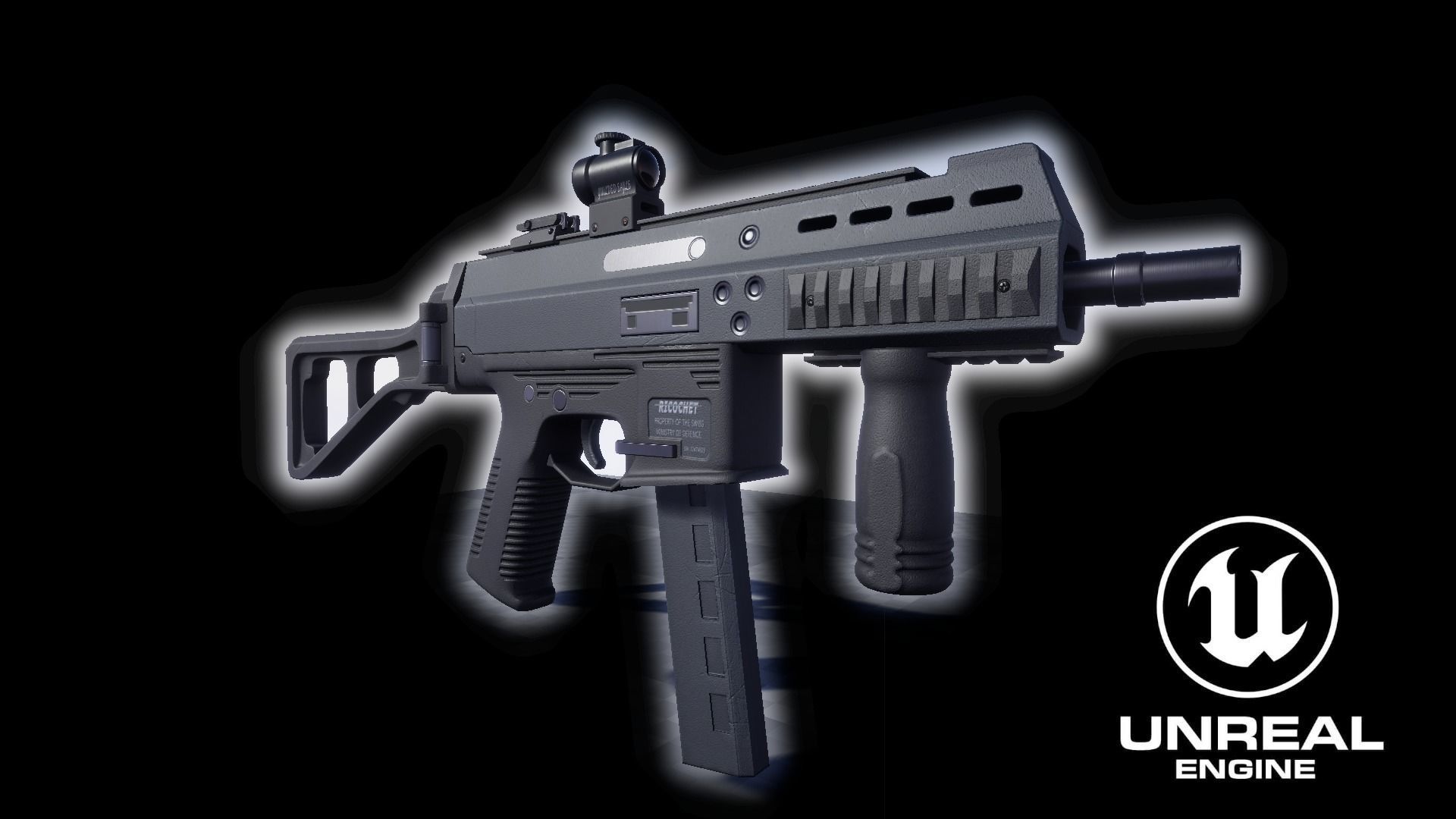 3D model SMP45 gun VR / AR / low-poly | CGTrader