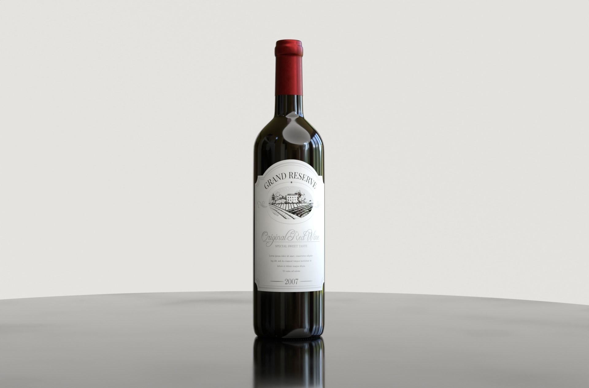 Collection of wine 3D model | CGTrader