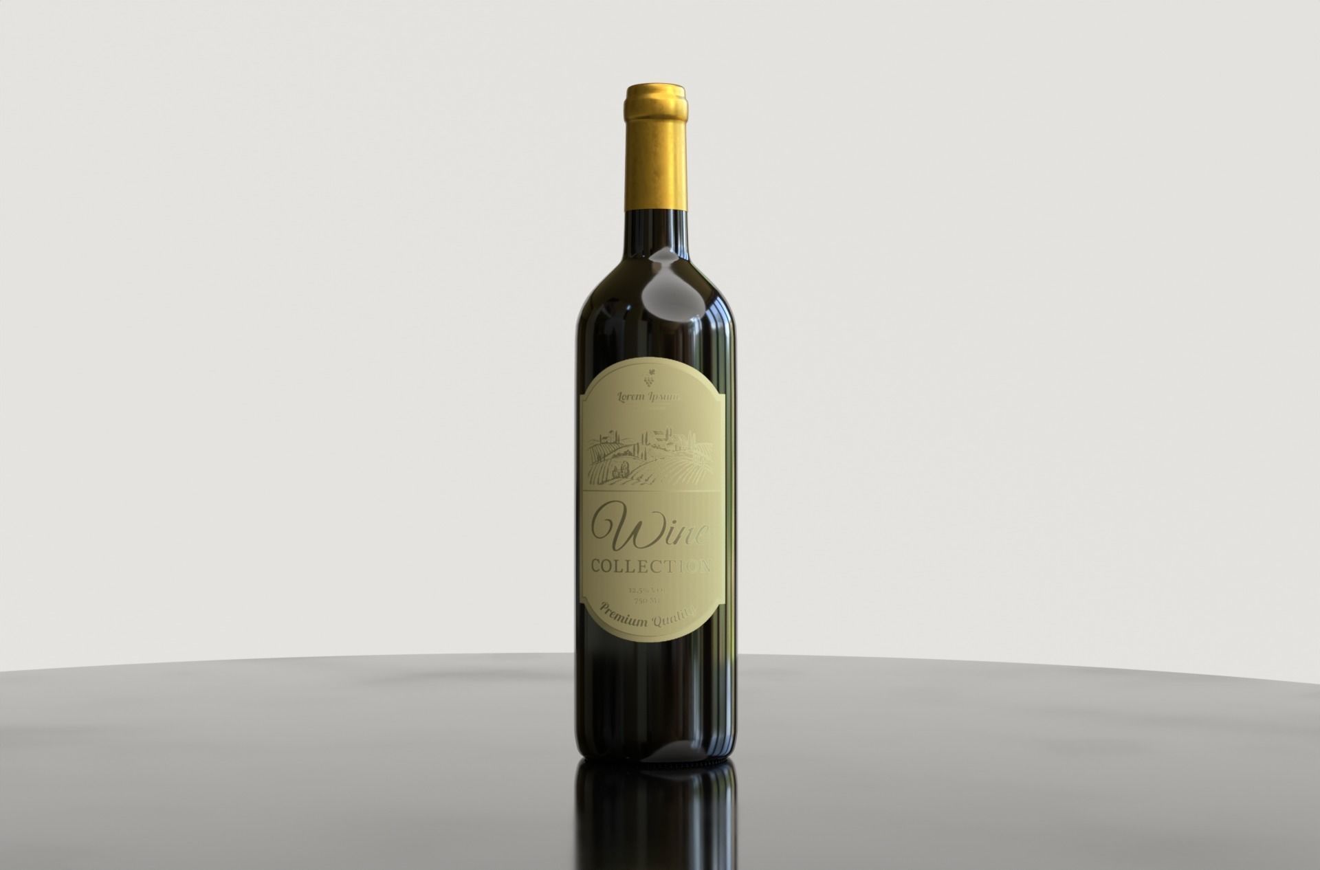 Collection of wine 3D model | CGTrader