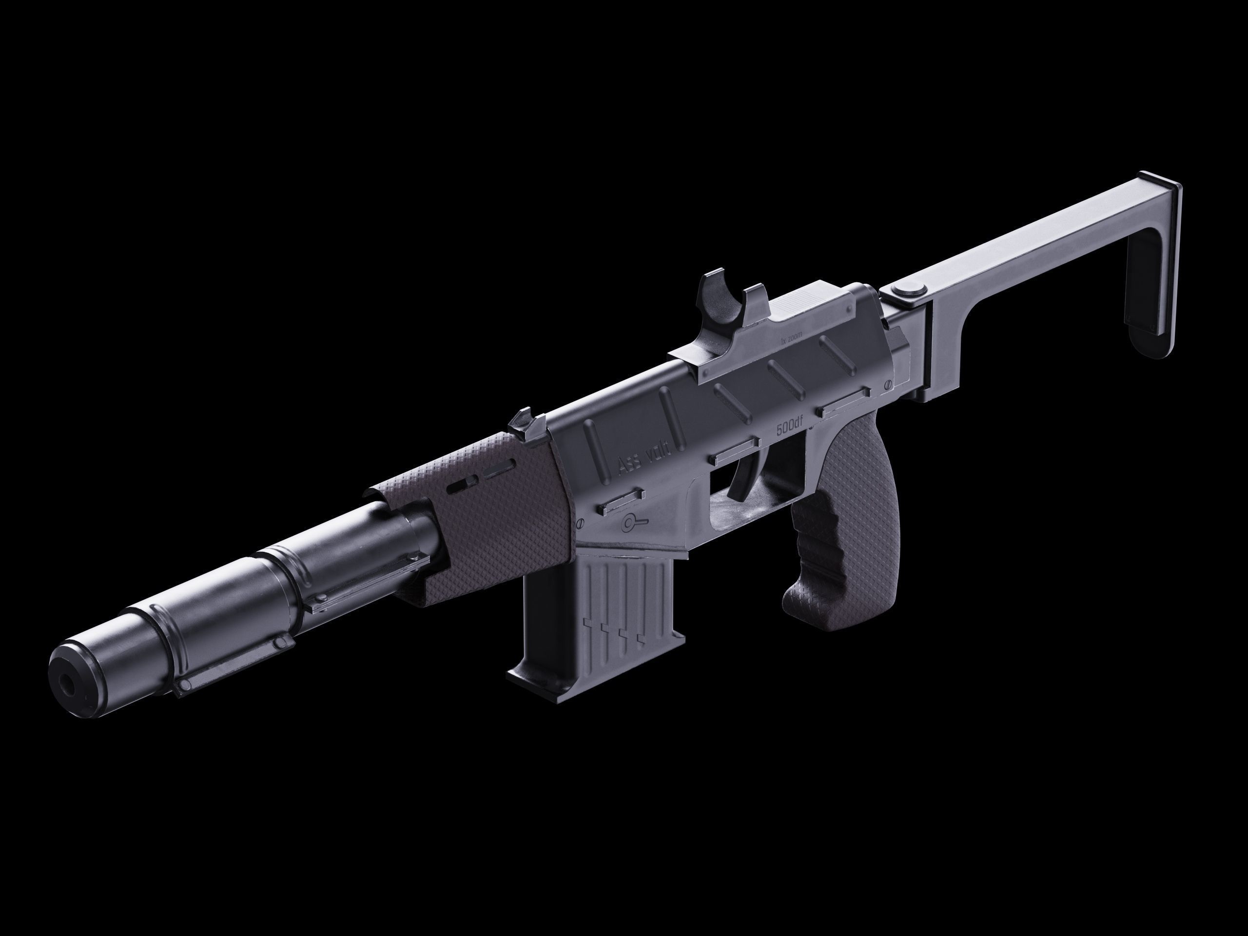 3D model Ass Valt Gun VR / AR / low-poly | CGTrader