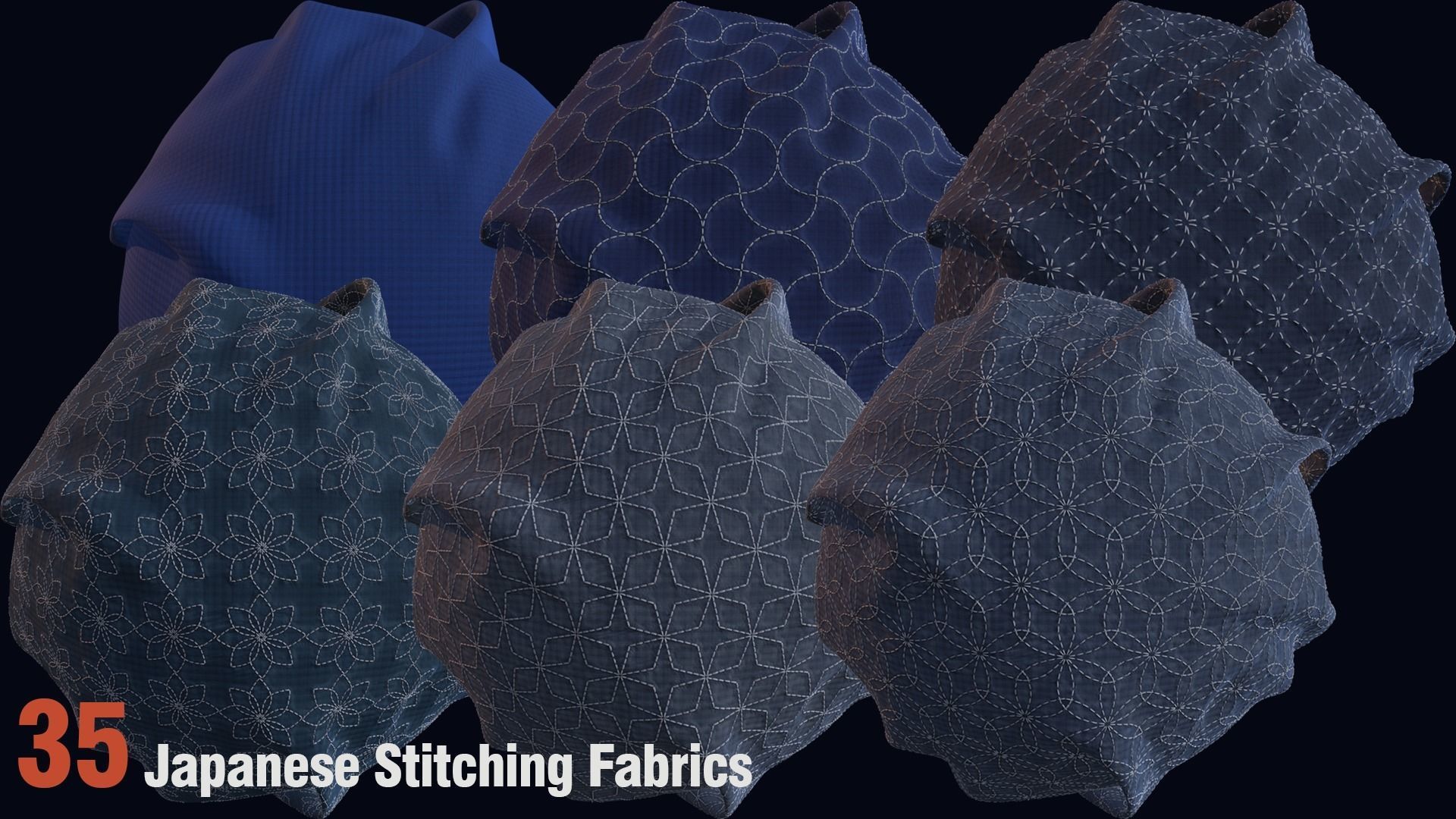 35 Japanese Stitching Fabrics Texture | CGTrader