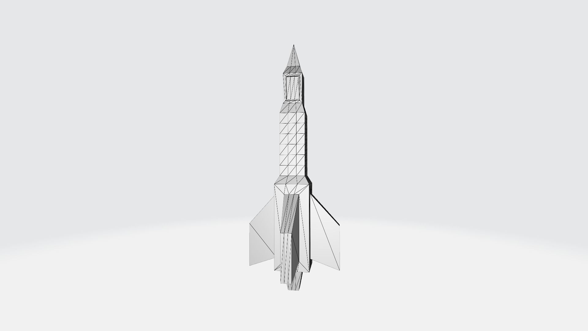 Free game ready low ply cube rocket free VR / AR / low-poly 3D model ...