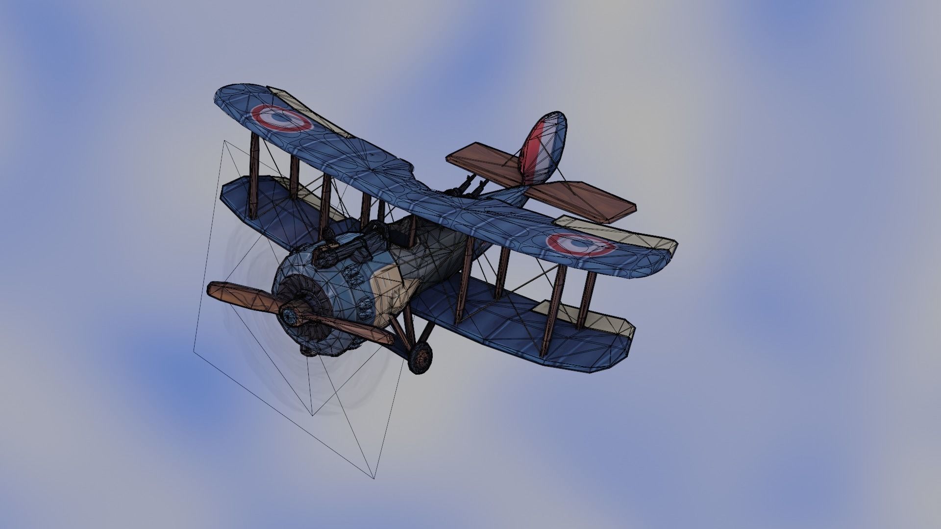 3D model Stylized WW1 Plane VR / AR / low-poly | CGTrader