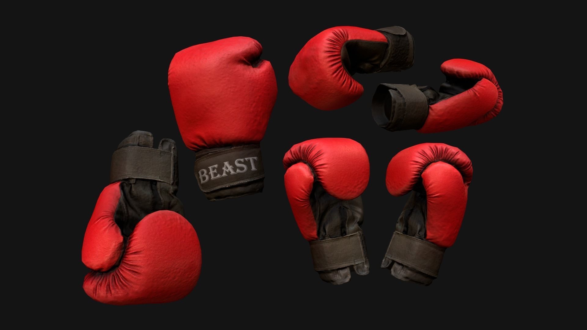 3D model Boxing Gloves Pack VR / AR / low-poly | CGTrader