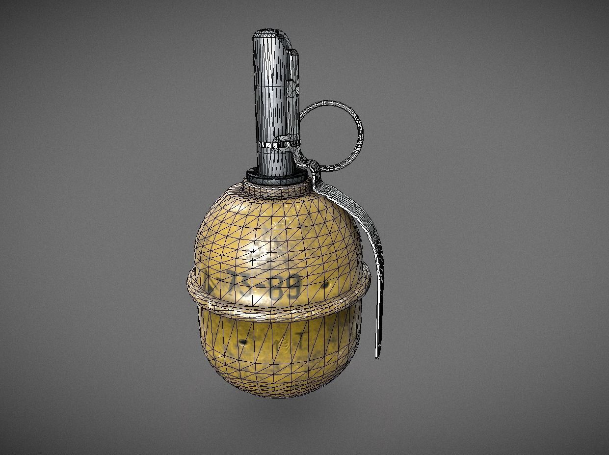3D model RGD-5 Grenade VR / AR / low-poly | CGTrader