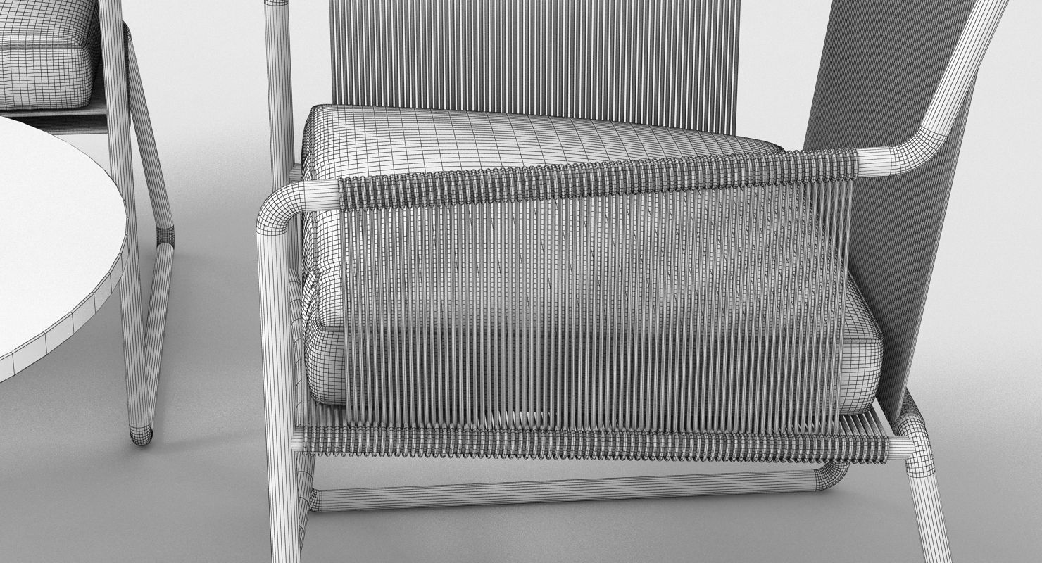 Flexform Harp Set 3D model | CGTrader