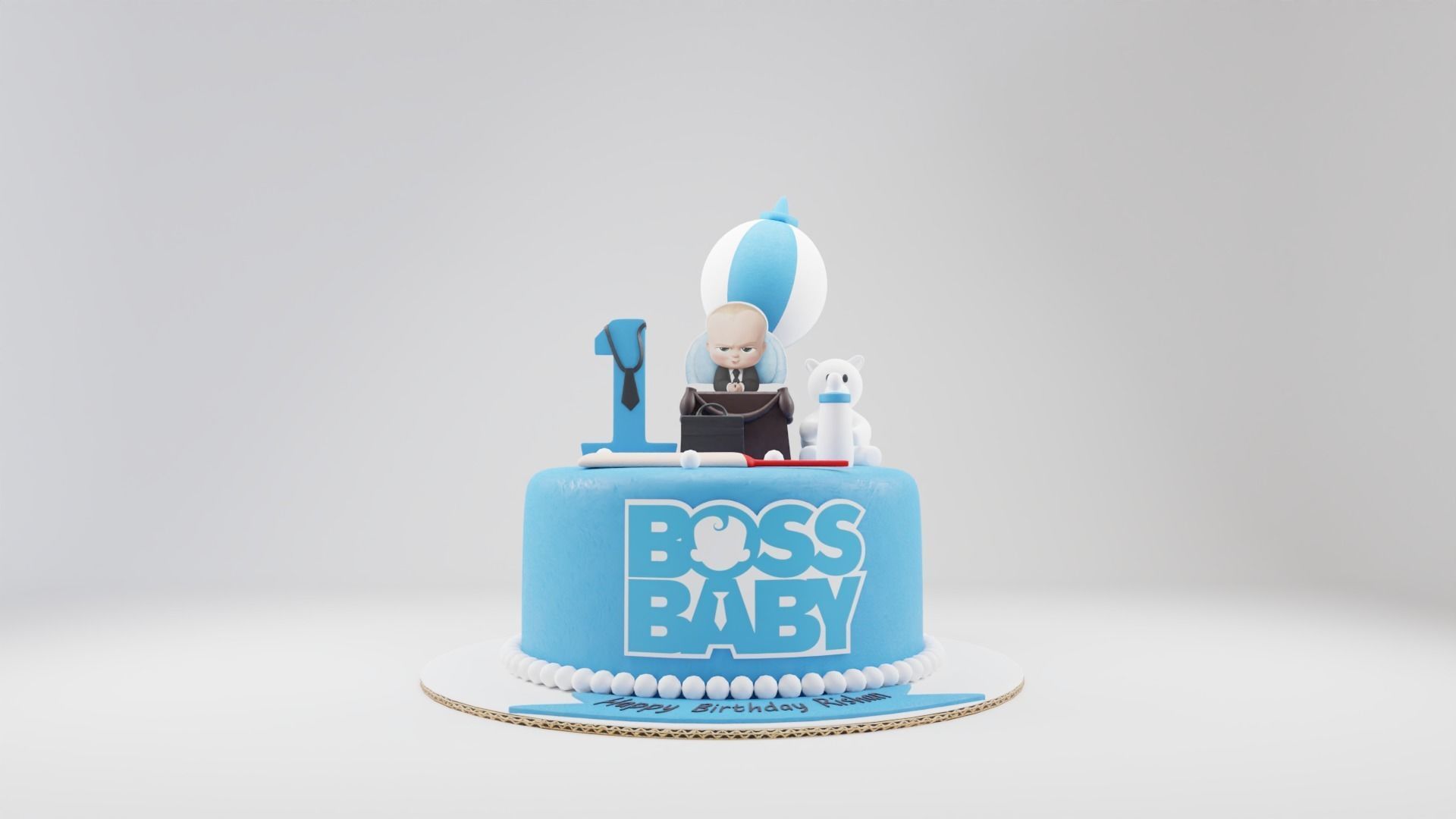 Boss Baby Cake 3D Model 3D model | CGTrader