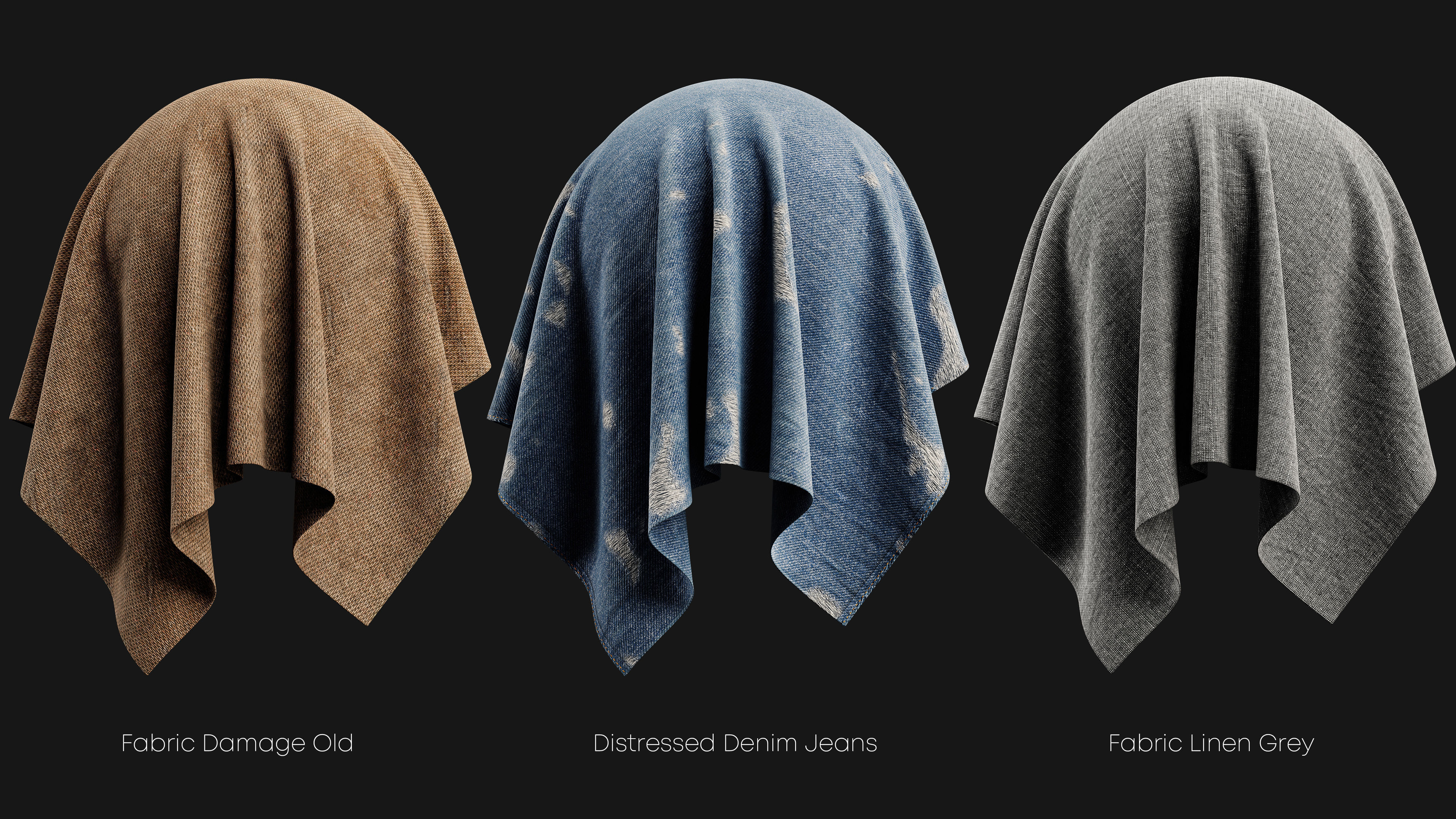 High-Detailed Fabric Smart Materials vol 02 3D model | CGTrader