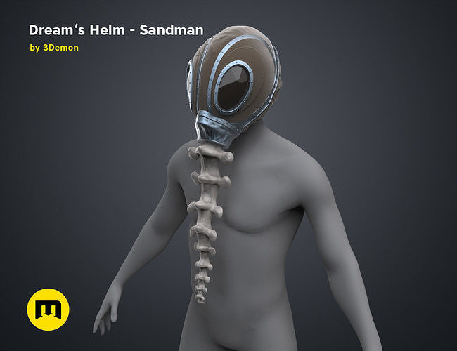 The Sandman helm 3D model 3D printable | CGTrader