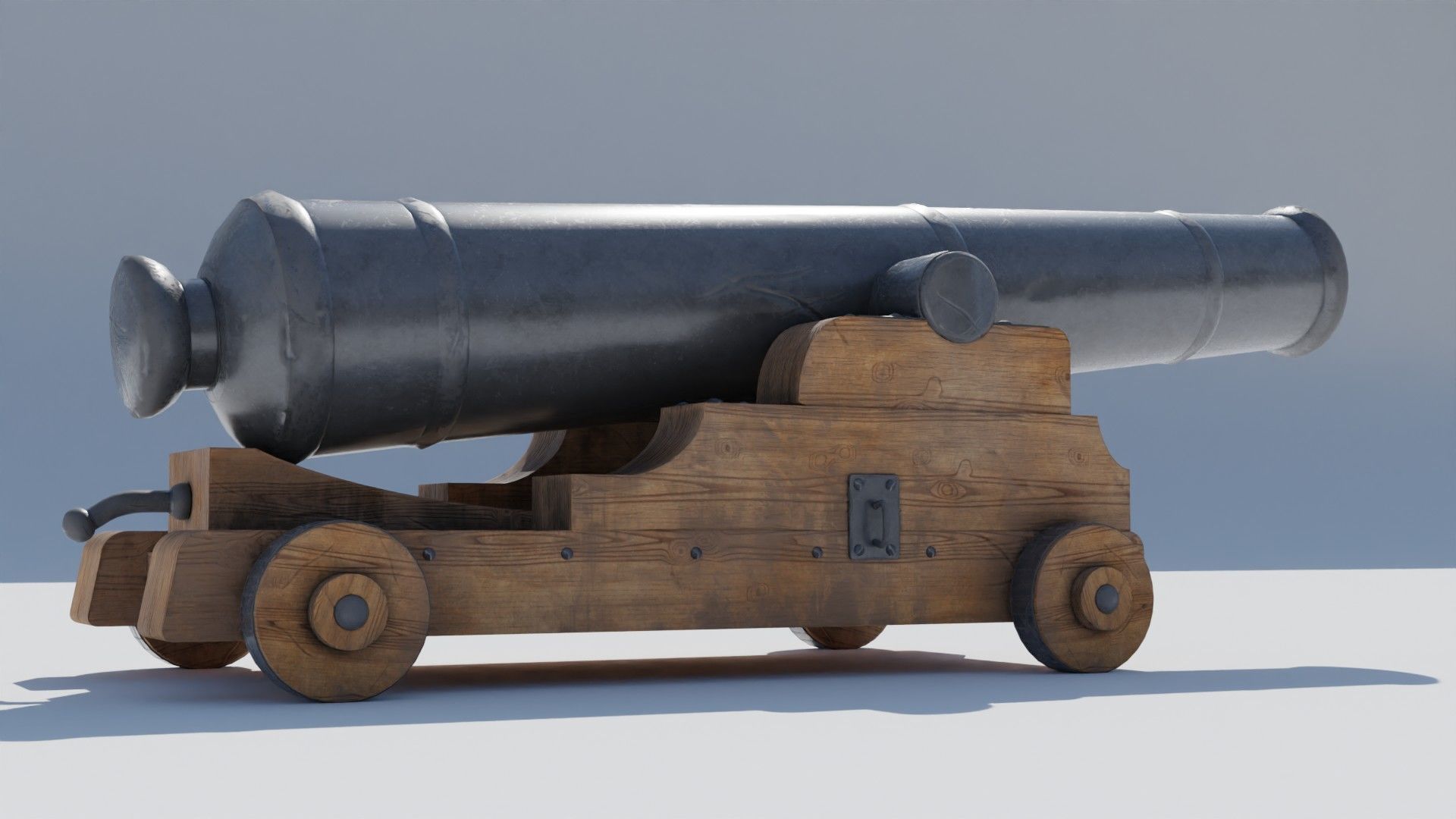 3D model Pirate cannon VR / AR / low-poly | CGTrader