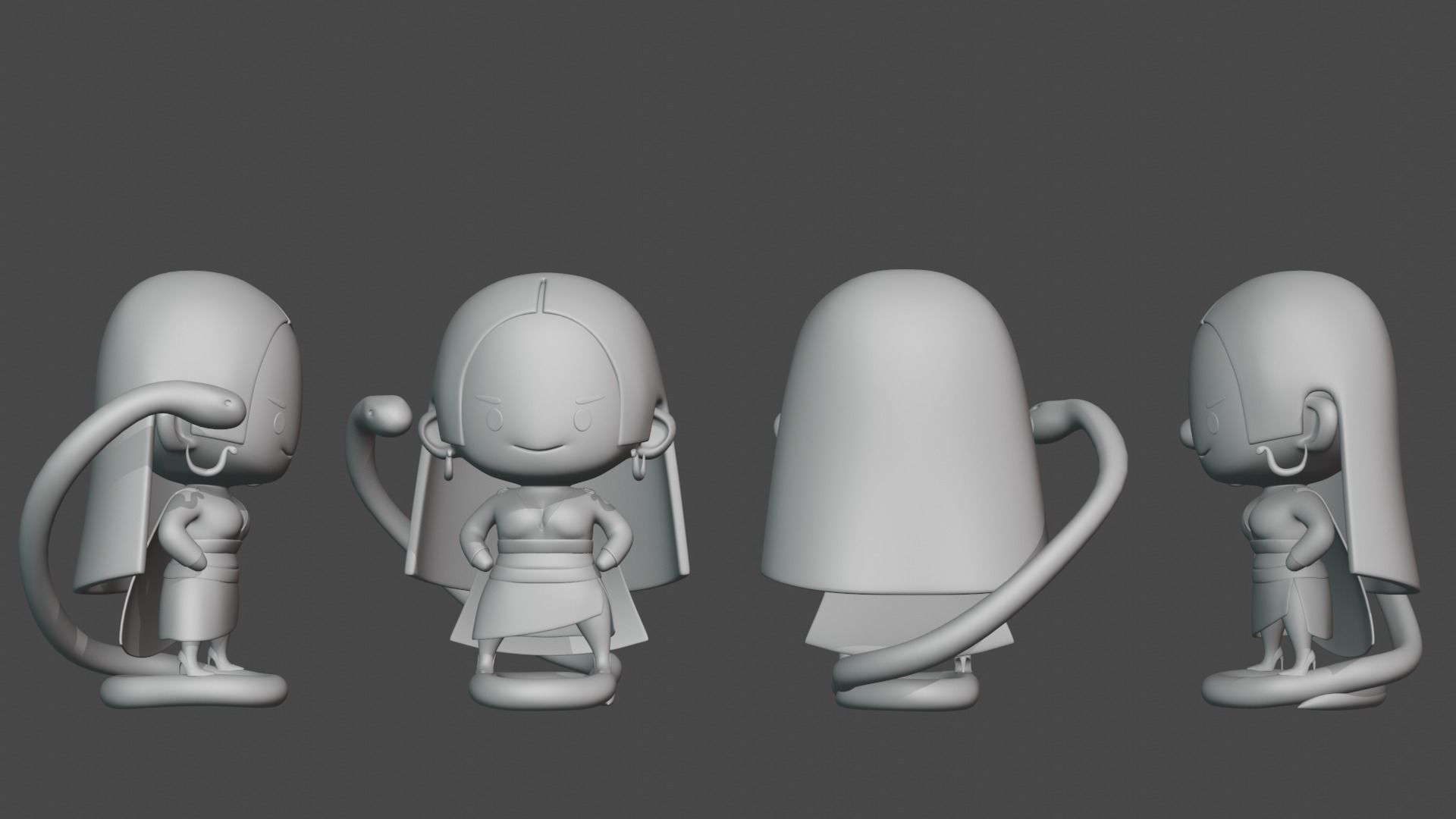 Boa Hancock Chibi - One Piece 3D model 3D printable | CGTrader