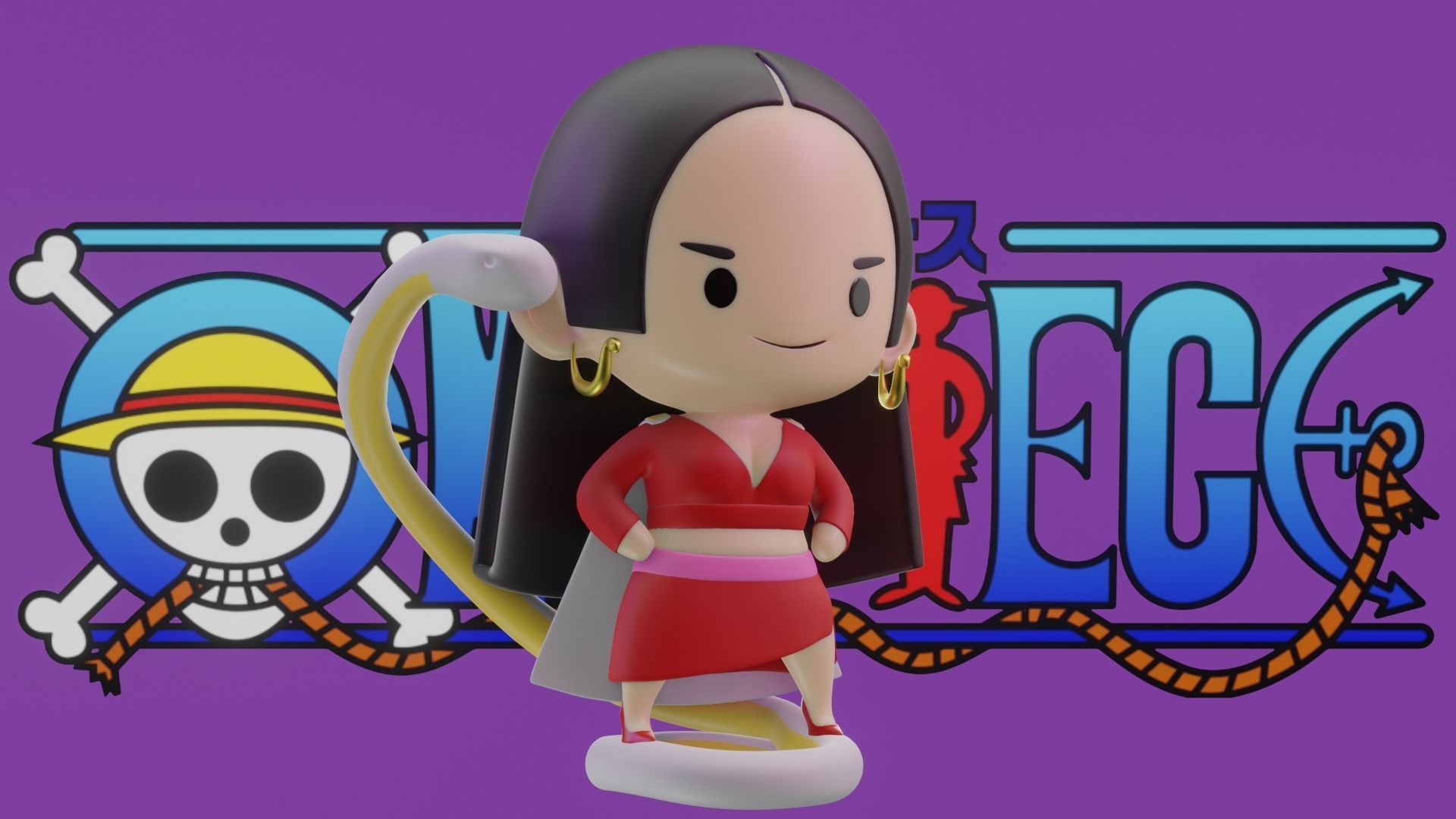 Boa Hancock Chibi - One Piece 3D model 3D printable | CGTrader
