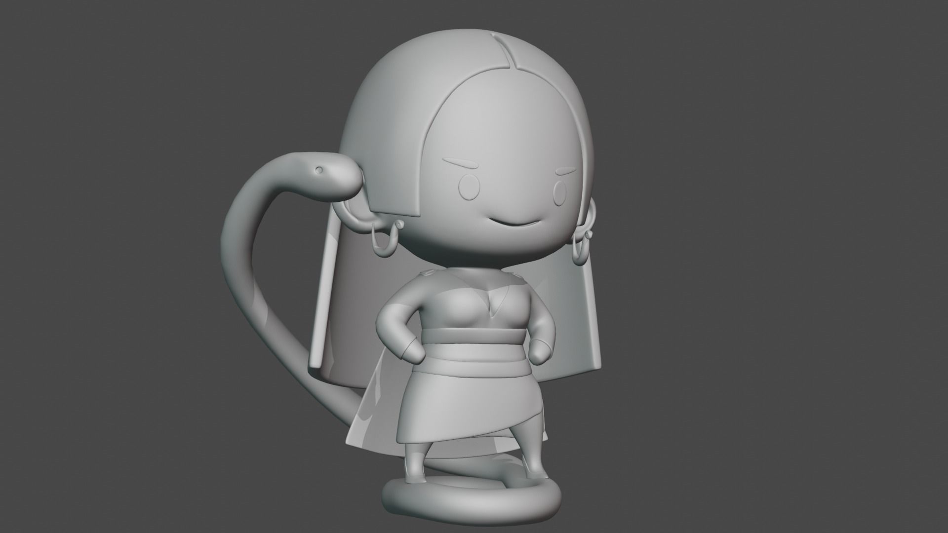 Boa Hancock Chibi - One Piece 3D model 3D printable | CGTrader