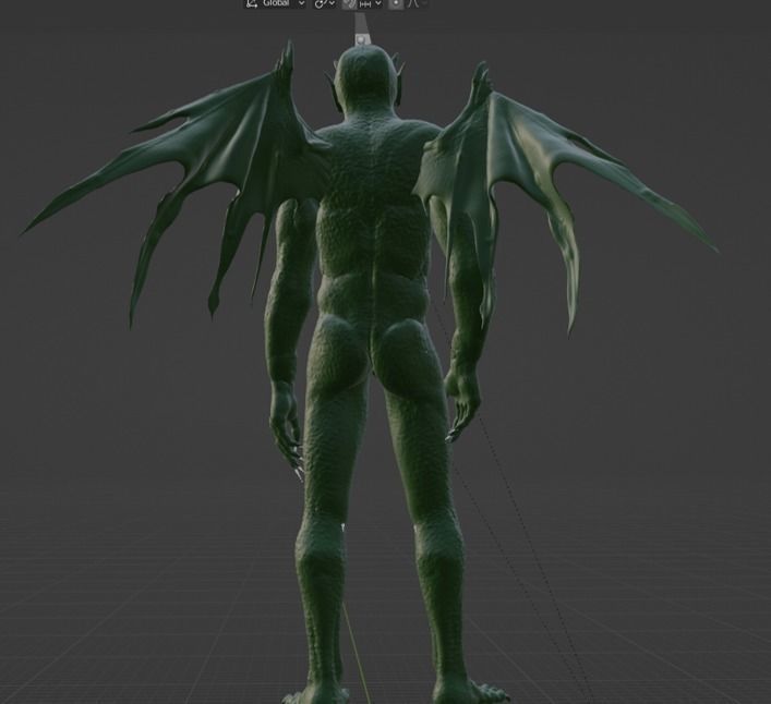 Gargoyle King 3D model animated rigged | CGTrader