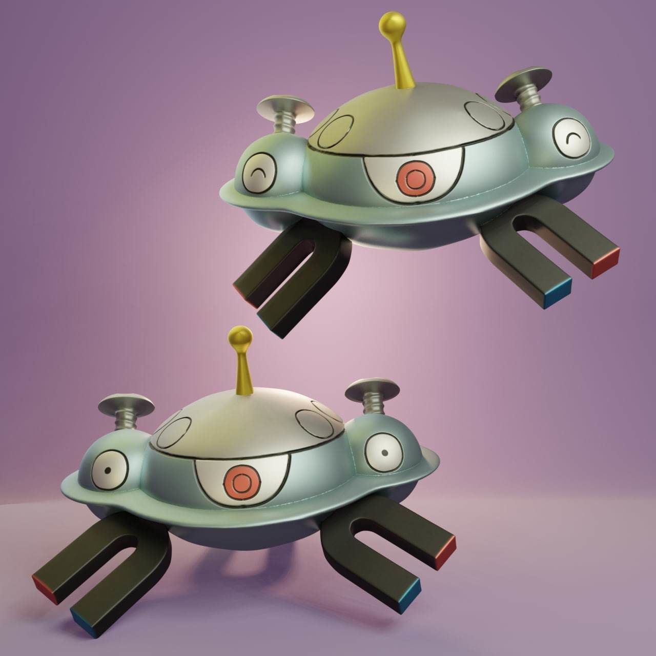 Pokemon - Magnezone with 2 poses 3D model 3D printable | CGTrader
