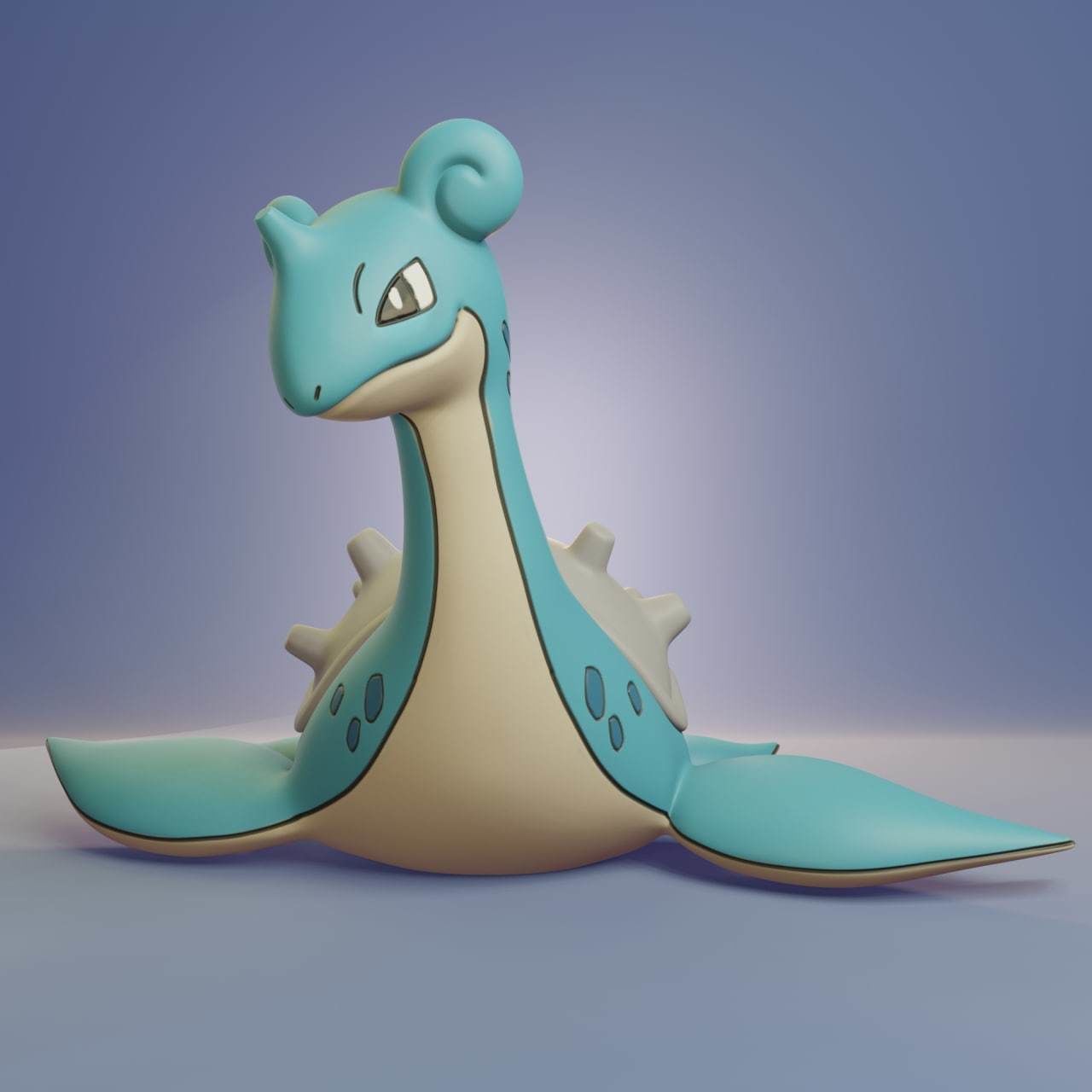 Pokemon - Lapras with 2 poses 3D model 3D printable | CGTrader
