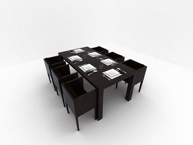 A set of tables 3D model | CGTrader