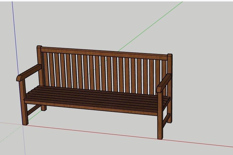 Wooden Bench 3D model | CGTrader
