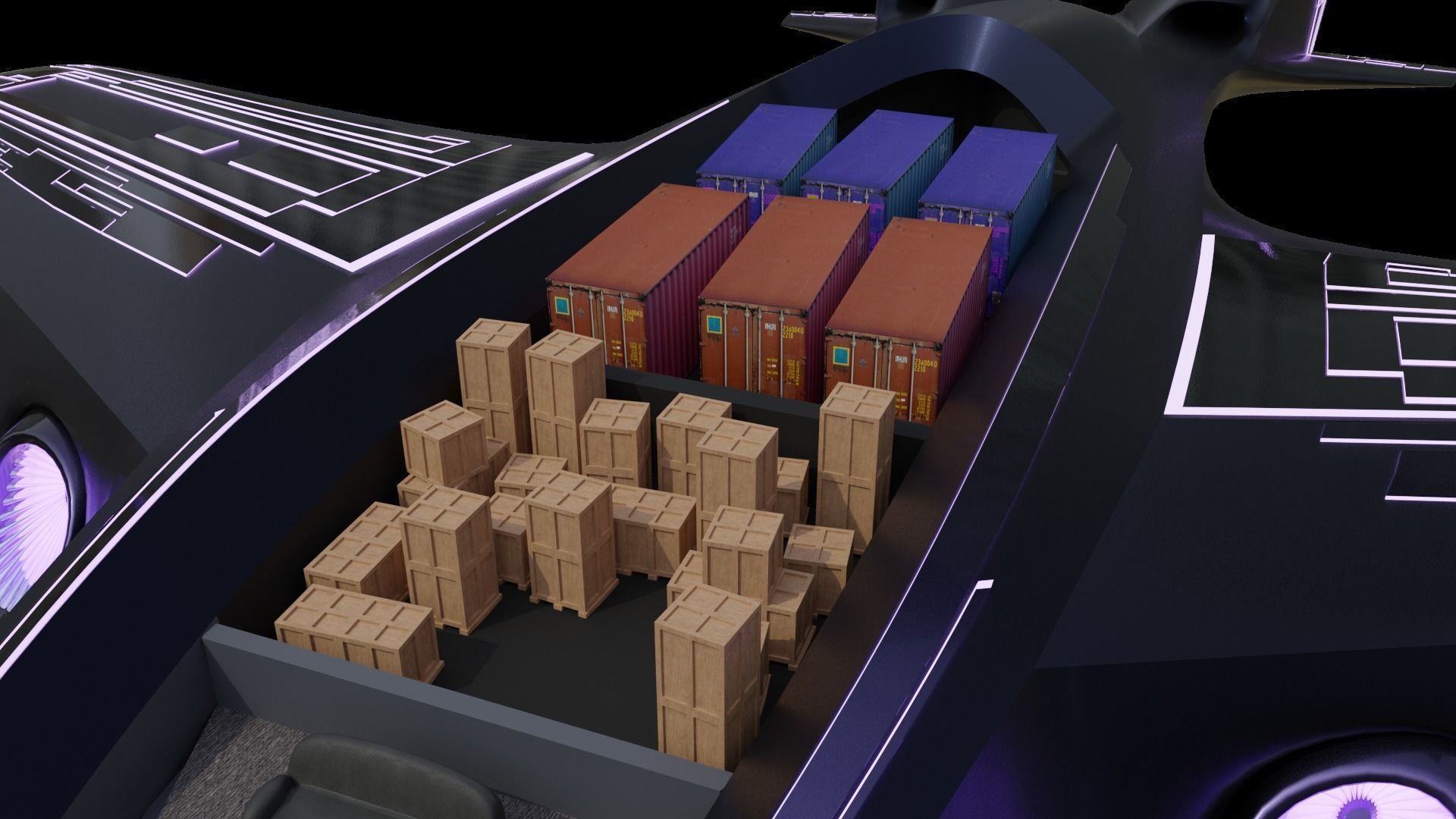 3D model Luxury Cargo Plane VR / AR / low-poly | CGTrader