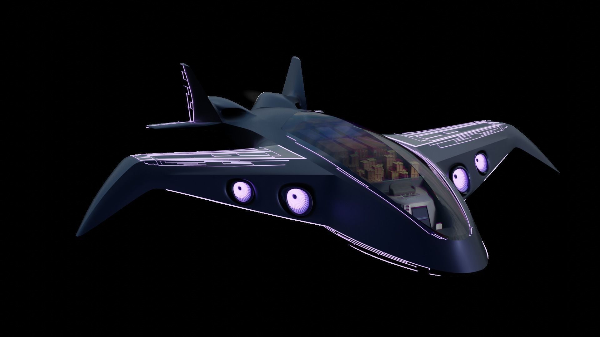 3D model Luxury Cargo Plane VR / AR / low-poly | CGTrader