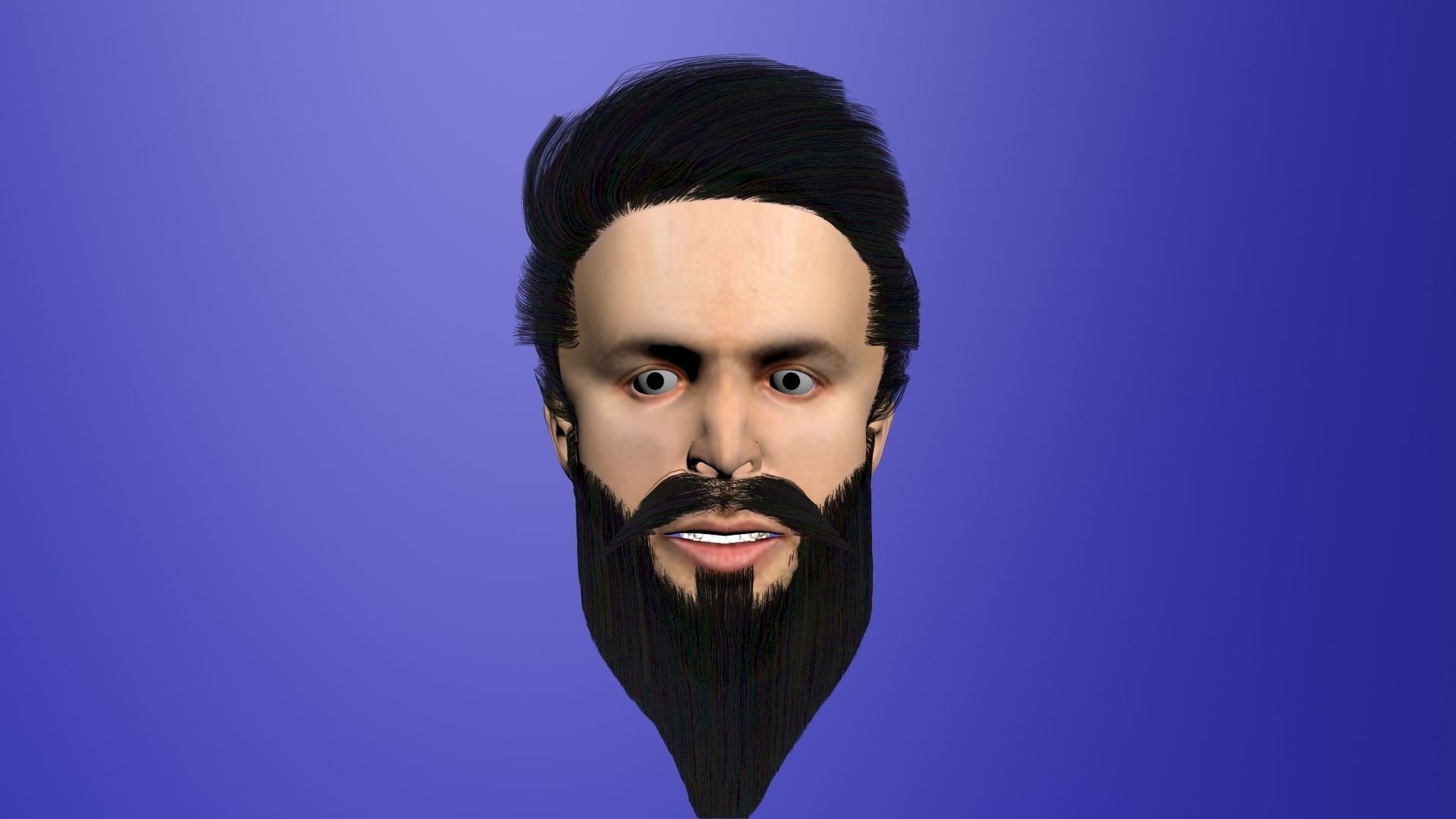 man head-3D model 3D model rigged | CGTrader