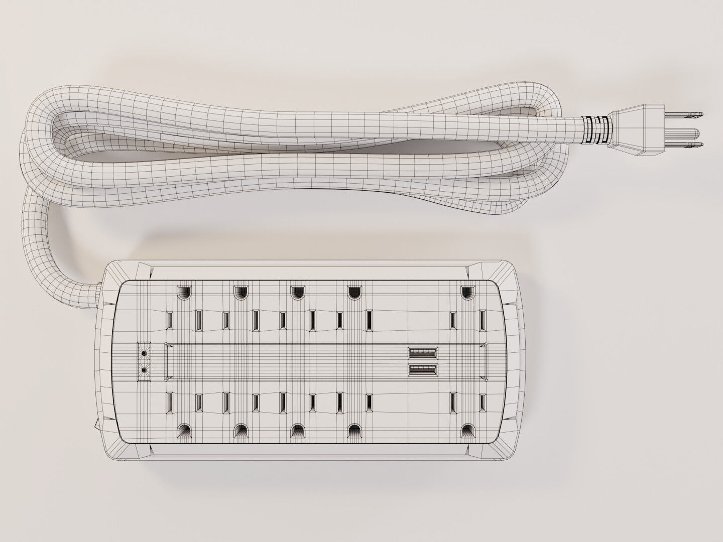 Power Strip 3D model | CGTrader
