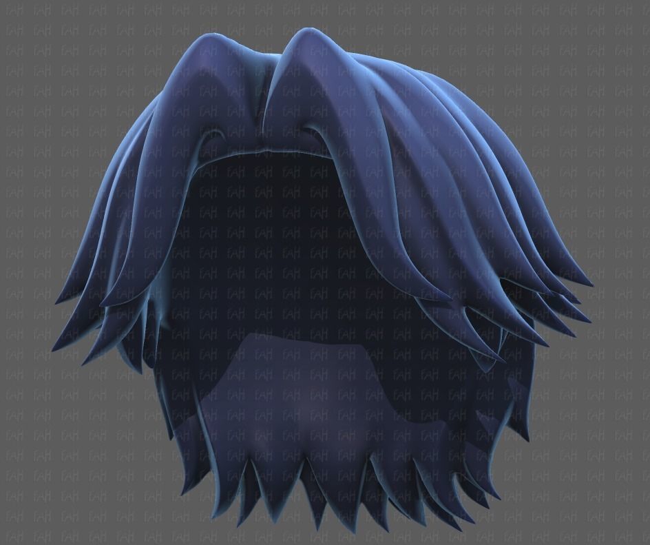 3D model Base Hair for Boy V20 VR / AR / low-poly | CGTrader