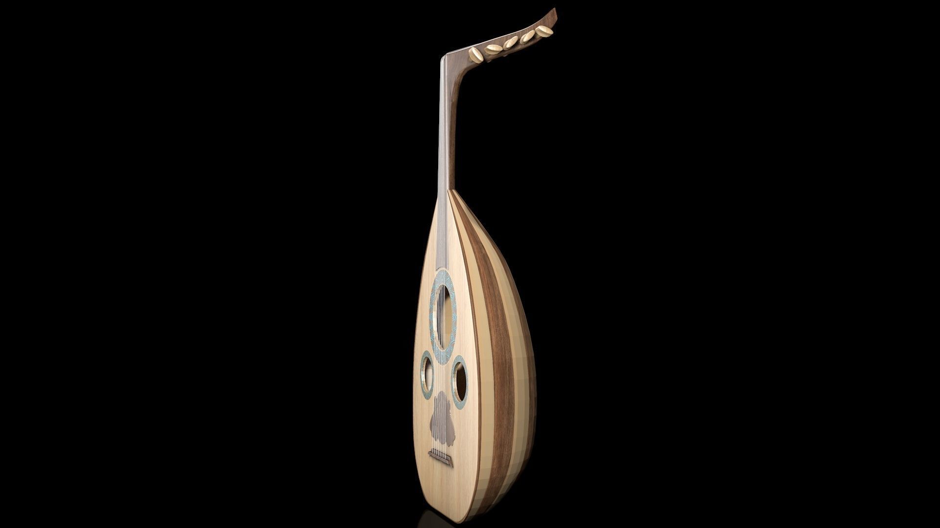 Oud Musical Instrument 3D model | CGTrader