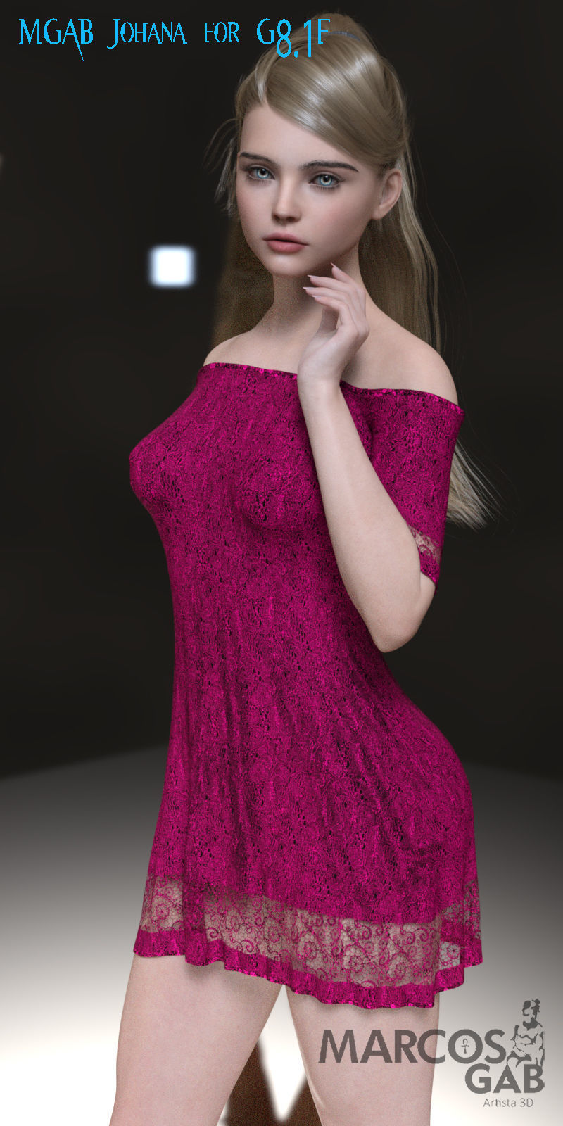 MGAB Johana for Genesis 81 Female 3D model animated rigged | CGTrader