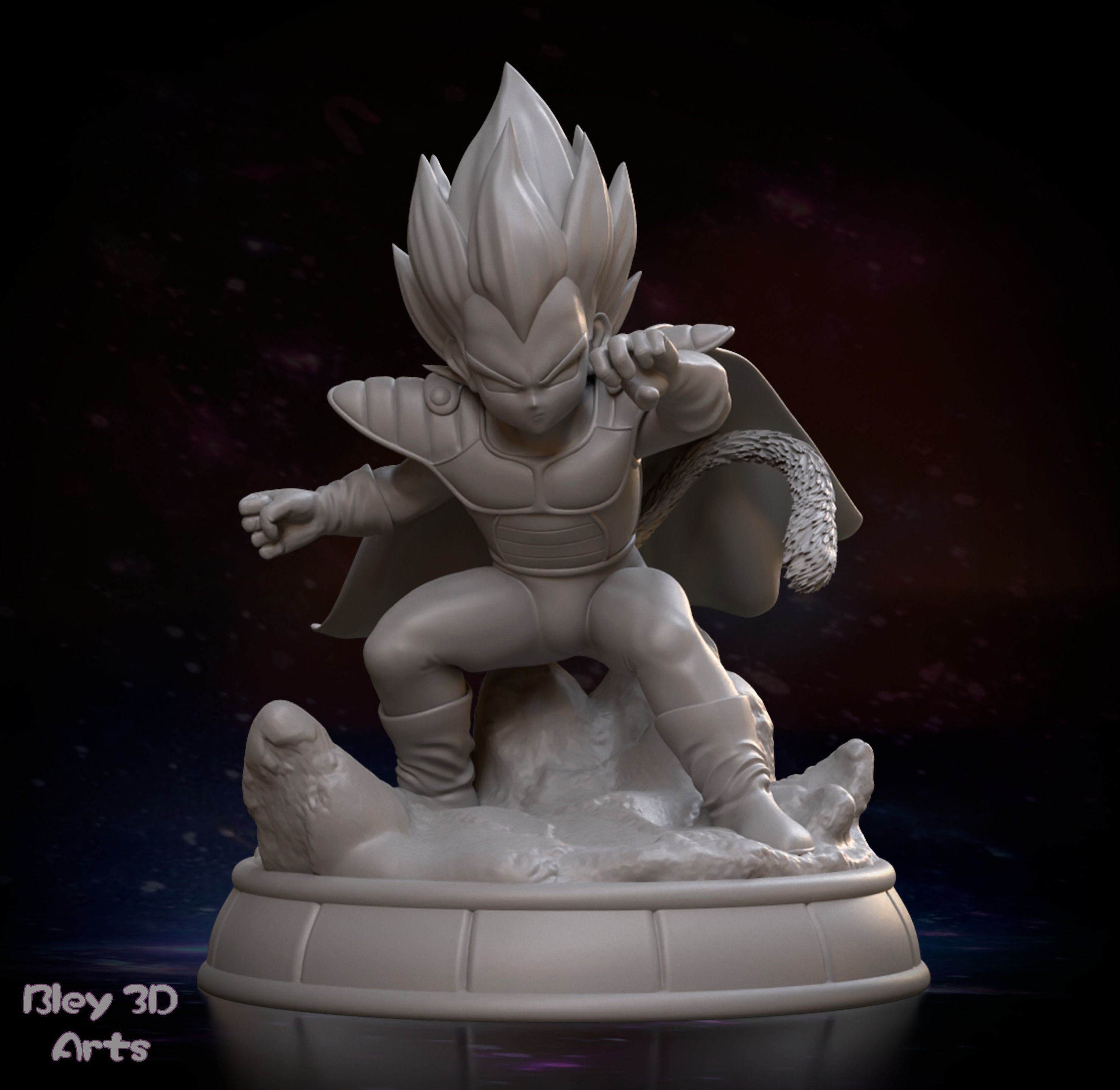 Kid Vegeta STL 3D model 3D printable | CGTrader