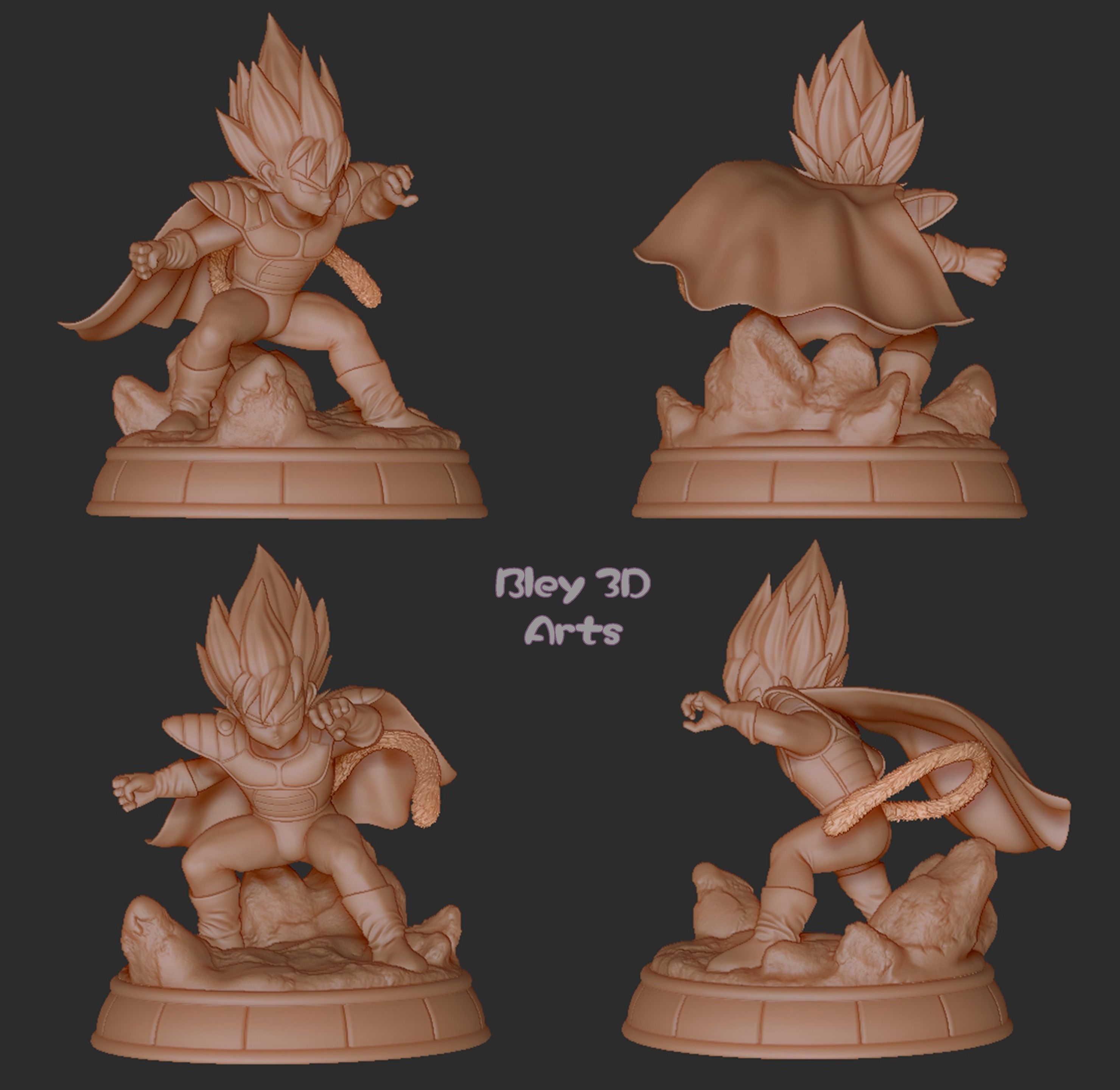Kid Vegeta STL 3D model 3D printable | CGTrader