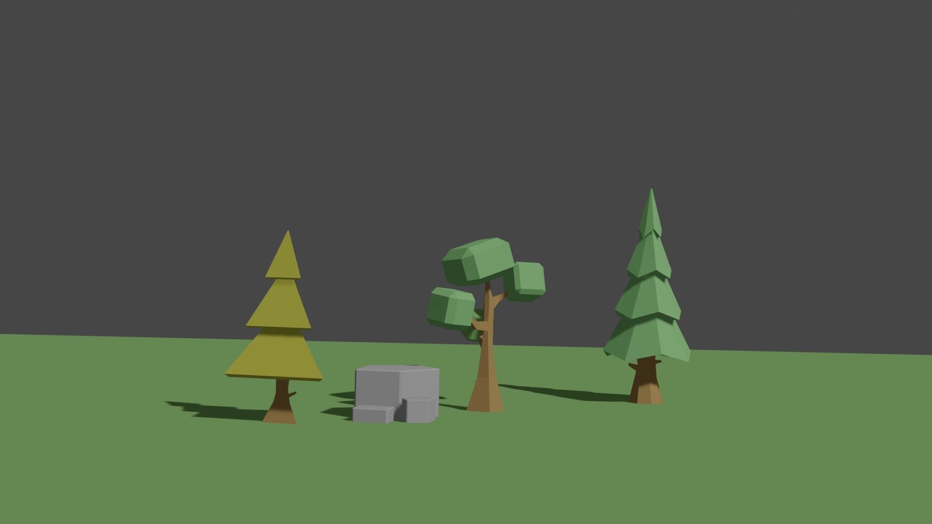 3D model low poly trees VR / AR / low-poly | CGTrader
