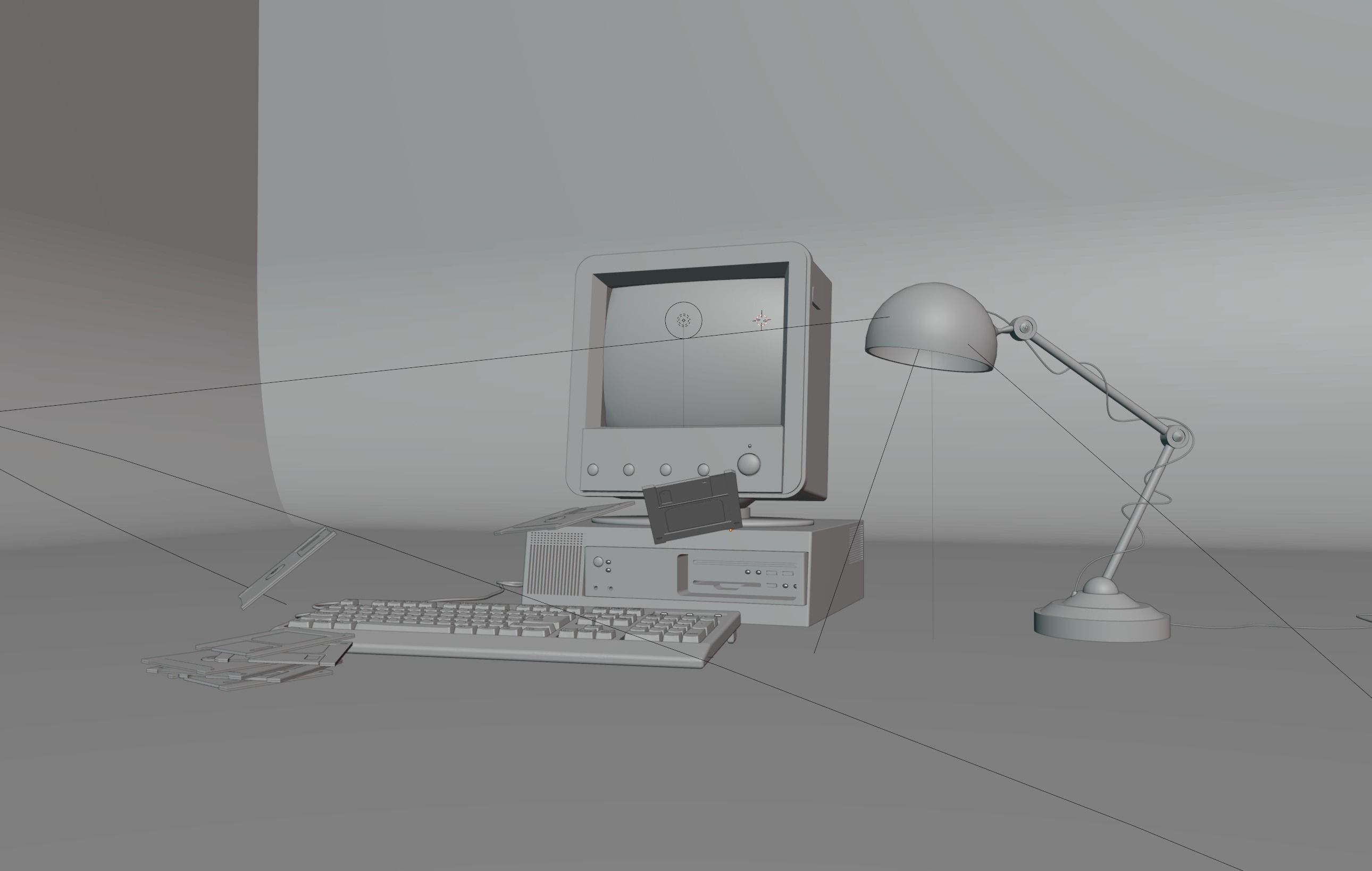 retro pc 3D model | CGTrader