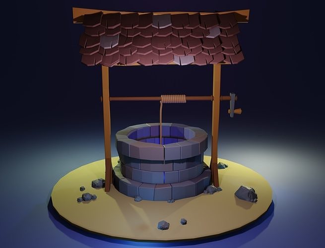 Medieval well free 3D model | CGTrader