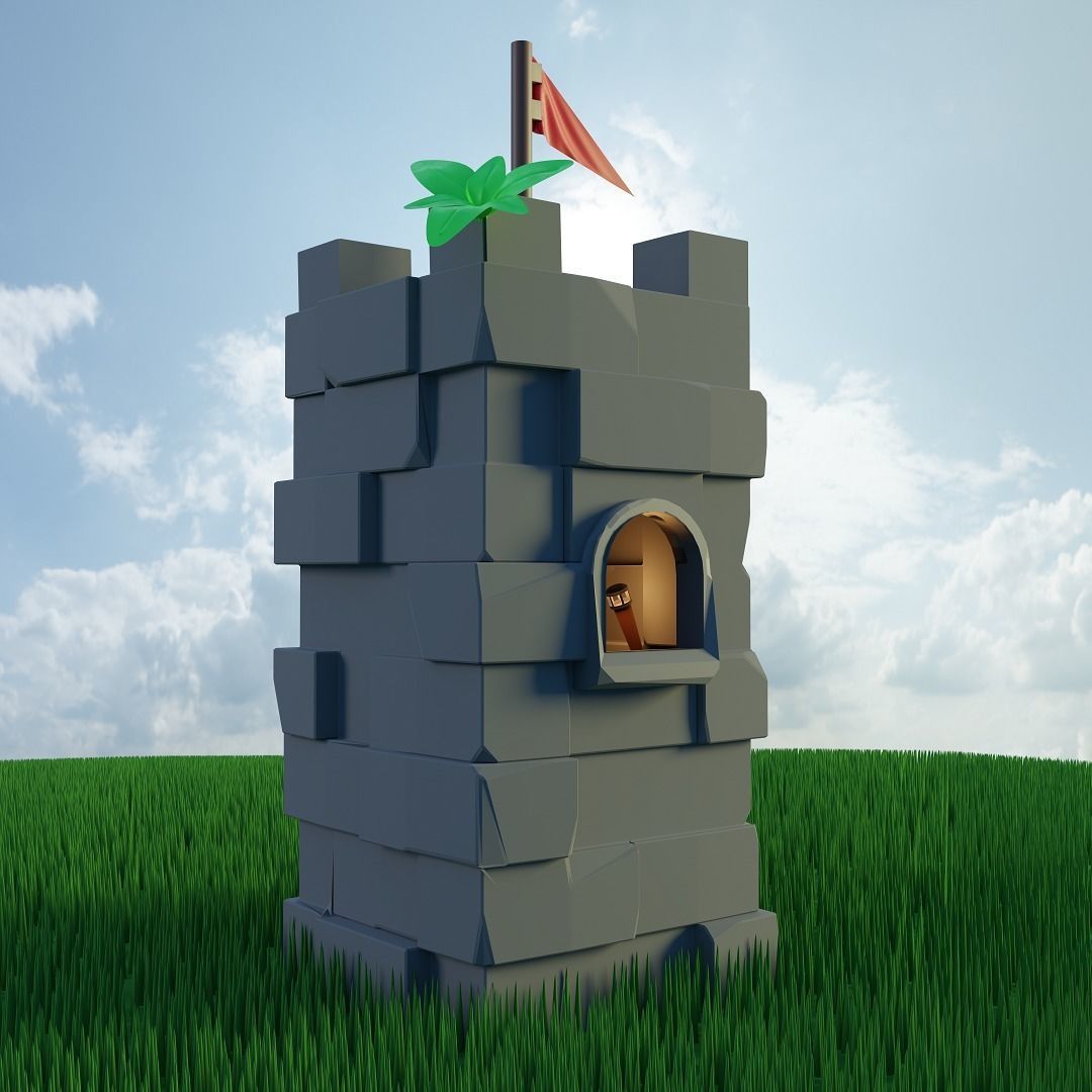 3D model Little Tower VR / AR / low-poly | CGTrader