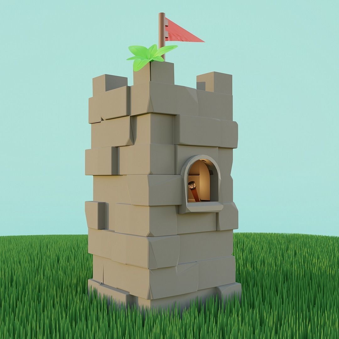 3D model Little Tower VR / AR / low-poly | CGTrader