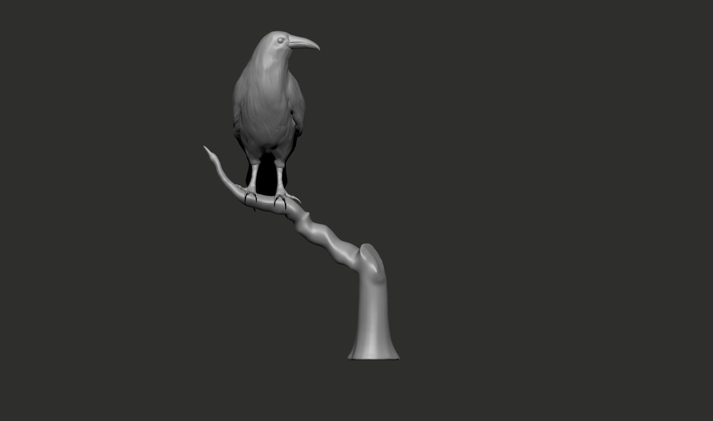 Raven Sculpture printable 3D model 3D printable | CGTrader