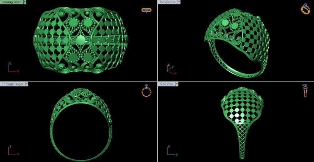 LIGHT WEIGHT TURKISH RINGS 3D model 3D printable | CGTrader