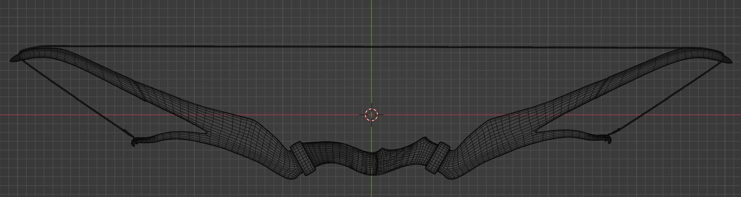 Fantasy Recurve Bow 3D model rigged | CGTrader